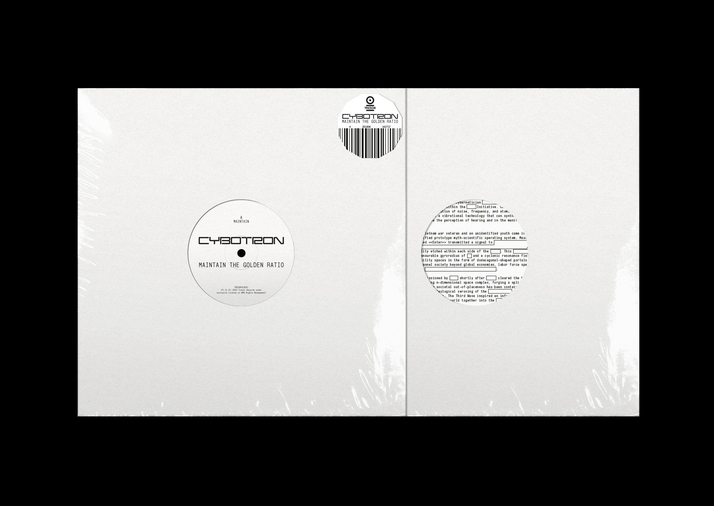 Cybotron l Maintain The Golden Ratio l TRESOR313EP1 l 12" | Tresor Berlin